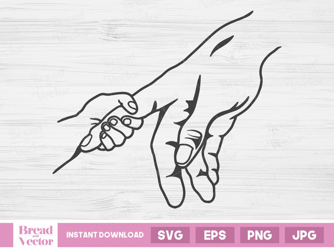 Father and Child Holding Hands Svg Father and Son Holding - Etsy