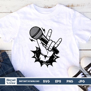 Rock on Svg, Rocker Hand Svg, Rock on Svg, Rock and Roll Svg, Devils ...