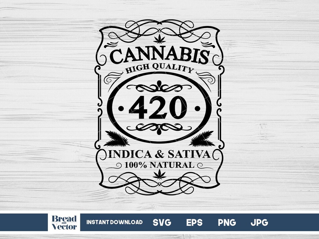 420 Cannabis Svg, Four Twenty Weed Indica & Sativa Svg, Marijuana Tshirt Design, Cannabis Tshirt ...