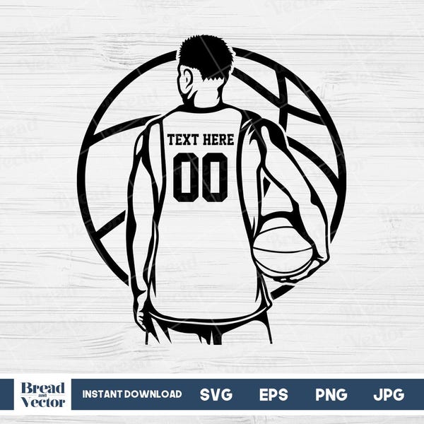 Basketball Player Svg - Etsy