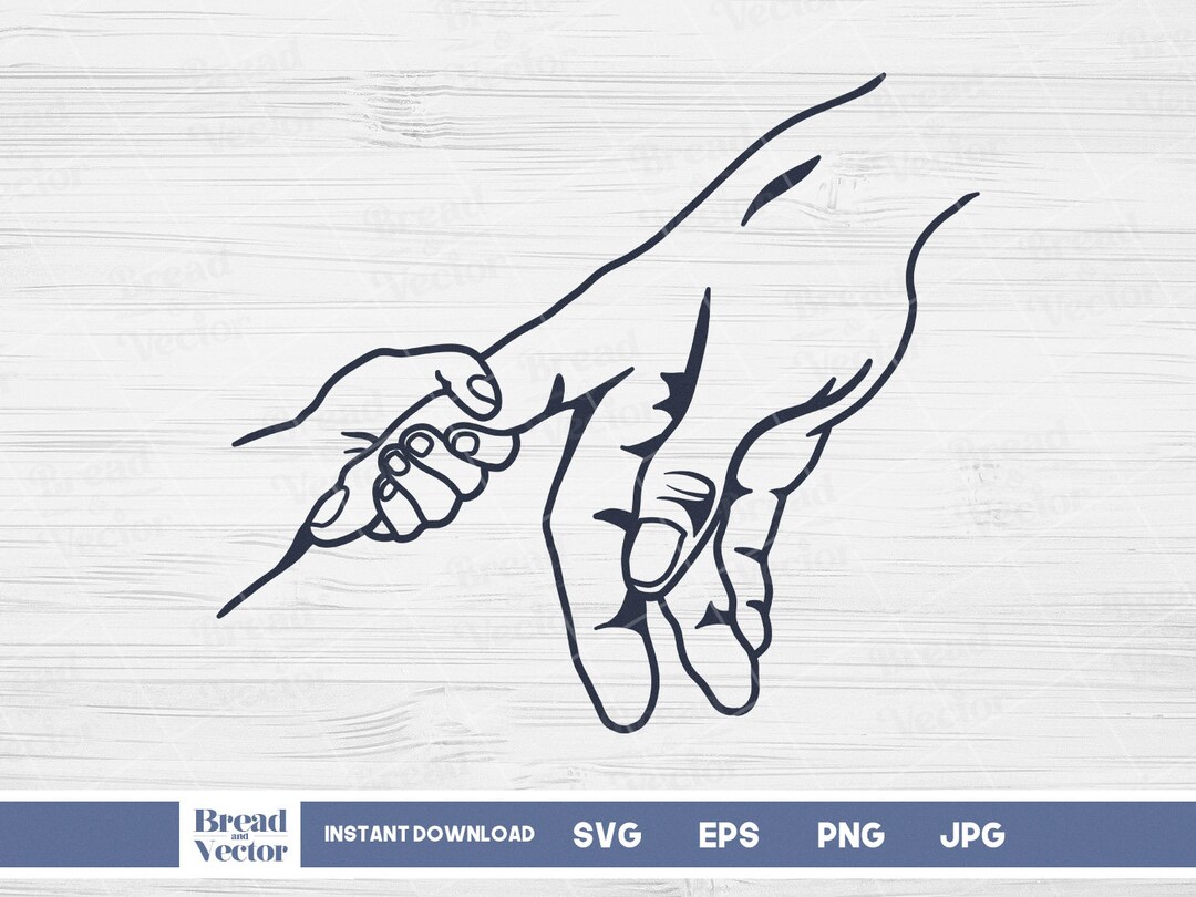 Father and Child Holding Hands Svg Father and Son Holding Hands Svg ...