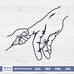 Father and Child Holding Hands Svg Father and Son Holding Hands Svg ...