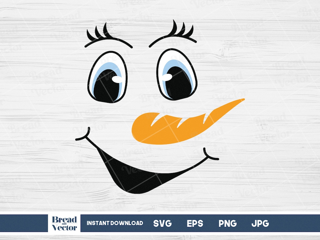 Snowman Face Svg, Christmas Snowman Svg, Snowman Face Clipart, Smiling ...