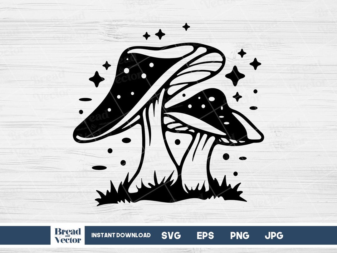 Mushrooms Svg, Shrooms Clipart, Fungi Png, Design Cut File, Cricut ...