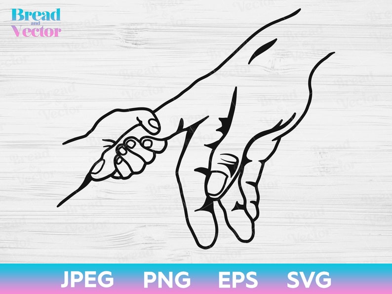 Father and Child Holding Hands Svg Father and Son Holding - Etsy
