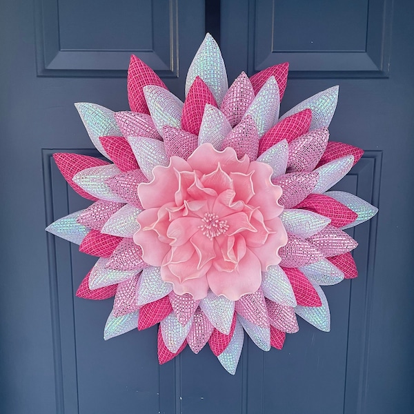 Mesh Door Wreath - Etsy