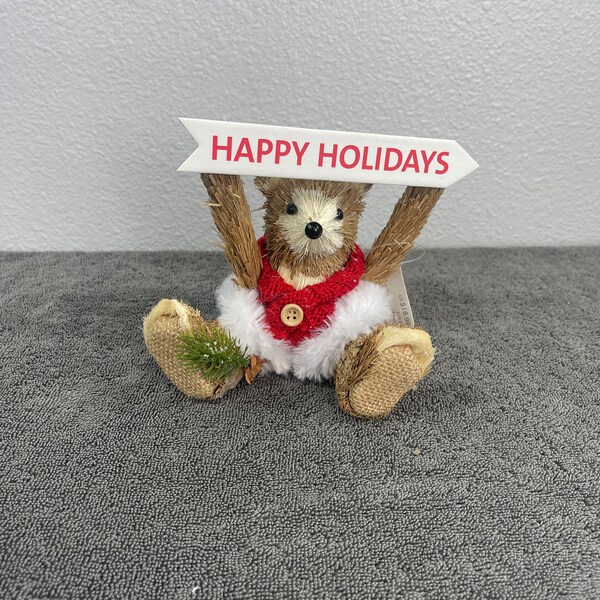 Bear With Sign Wreath Attachment - Etsy