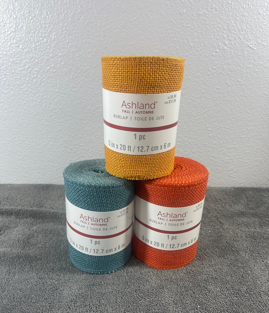 Burlap, Fall Burlap, 5 X 20 Feet, CHOICE: Mustard Yellow, Country Blue ...