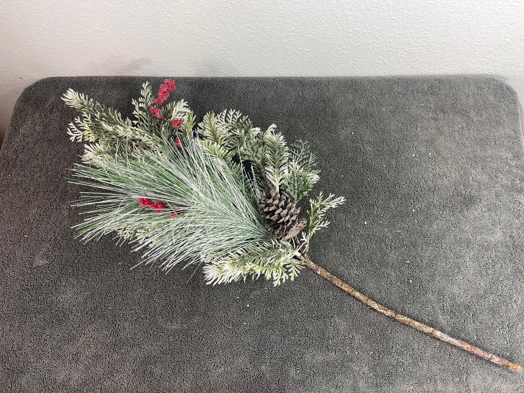 Pinecone Berry Greenery Stem Greenery Stem Berry Stem - Etsy