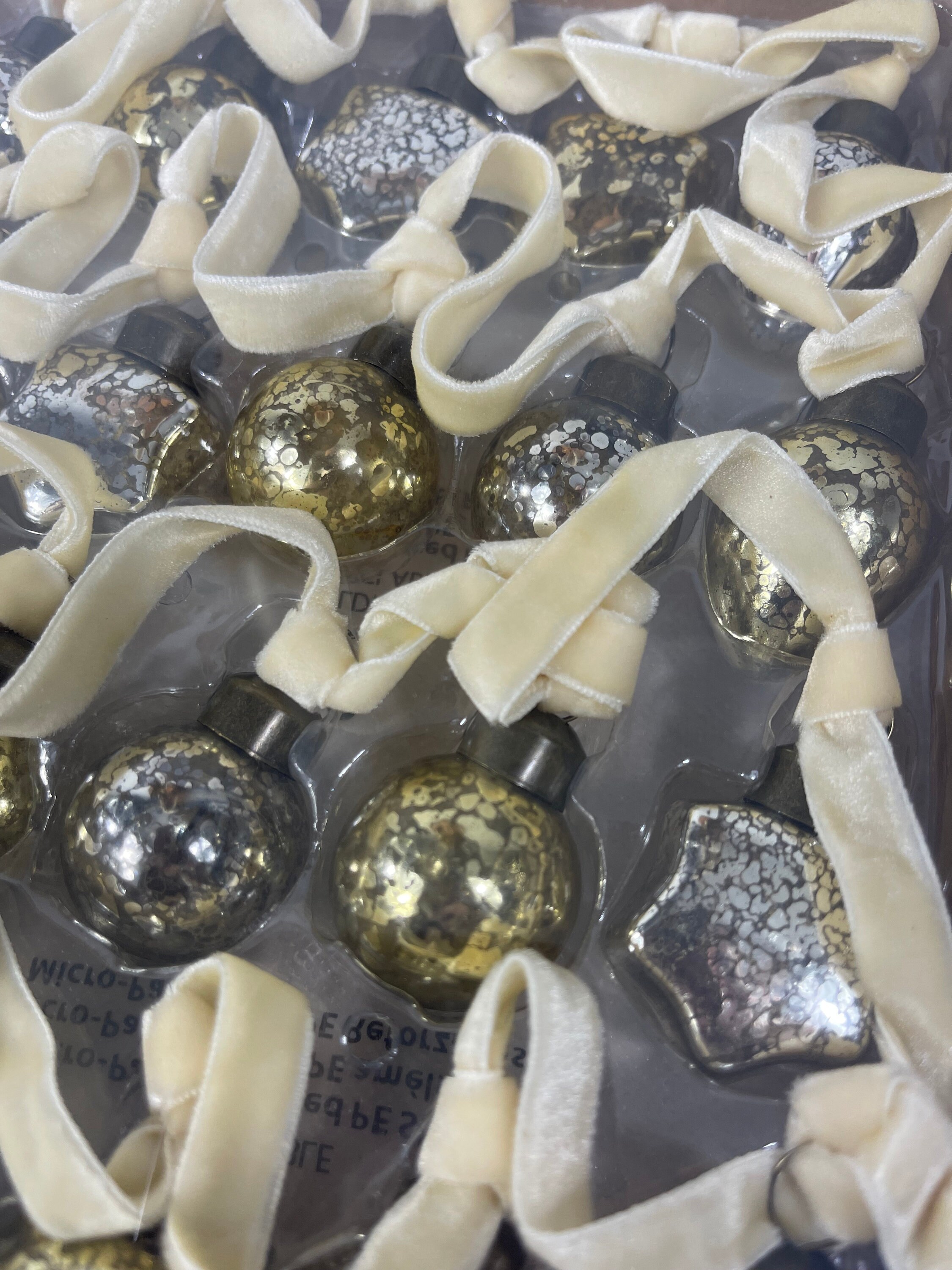 Ornament Garland Rustic Glass 6 FT Long Garland Box Set 20 - Etsy