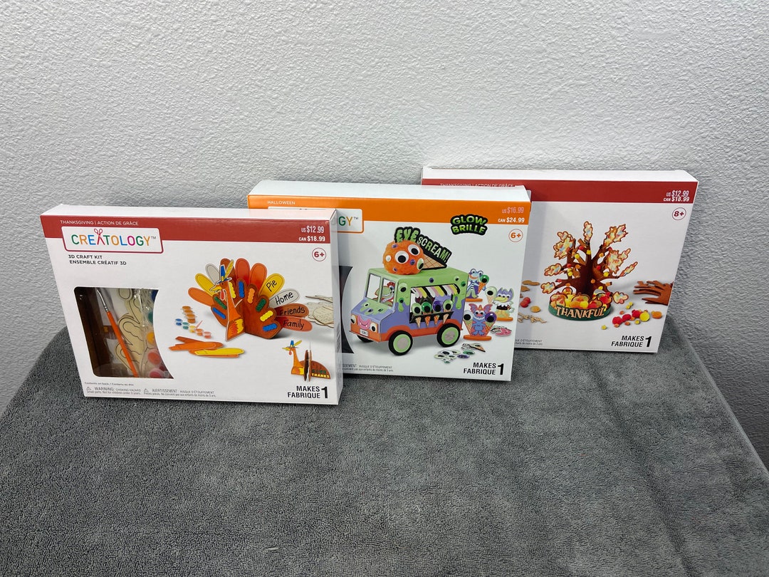 3D Craft Kit, Halloween, Glow in the Dark Ice Cream Truck, Thankful ...