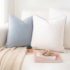 Light Blue Throw Pillow - Etsy