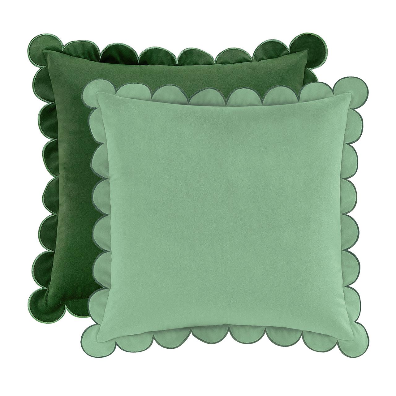 Bri Bri Set – Pack of 2 Scalloped Edge Decorative Throw Pillow Covers ...