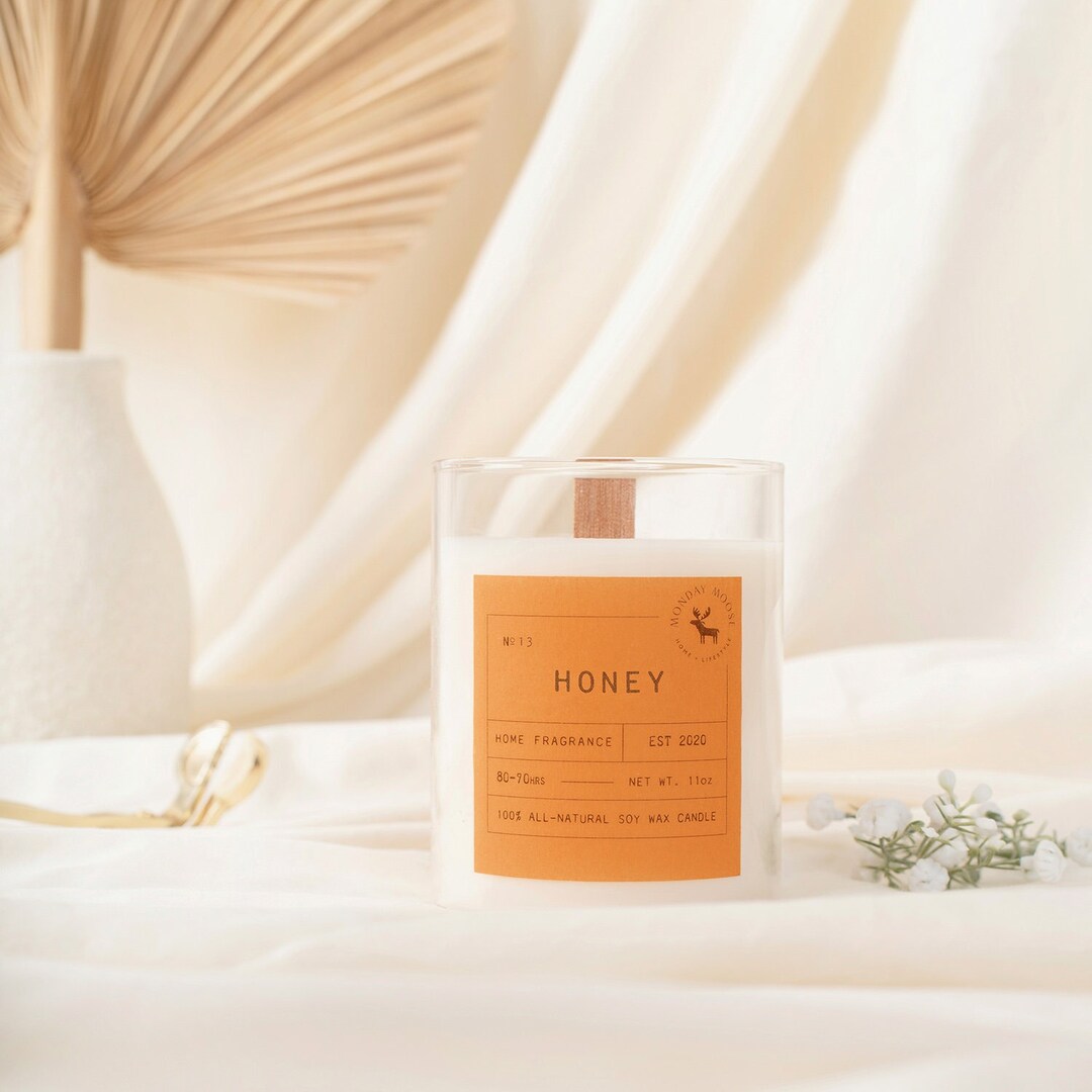 Sun Candle N. 13 honey, 11 Oz. - Etsy