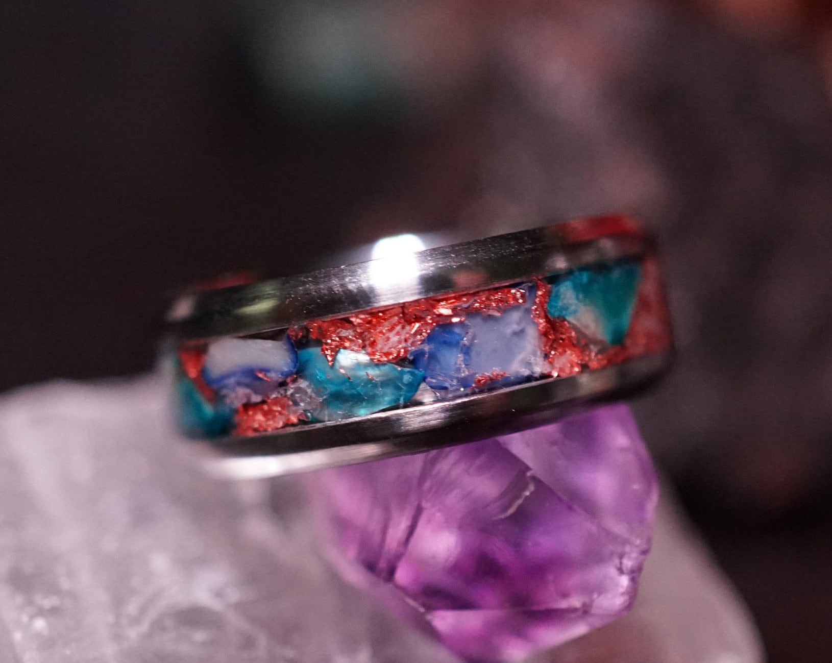 Sea Shell Copper Kintsugi Ring - Etsy