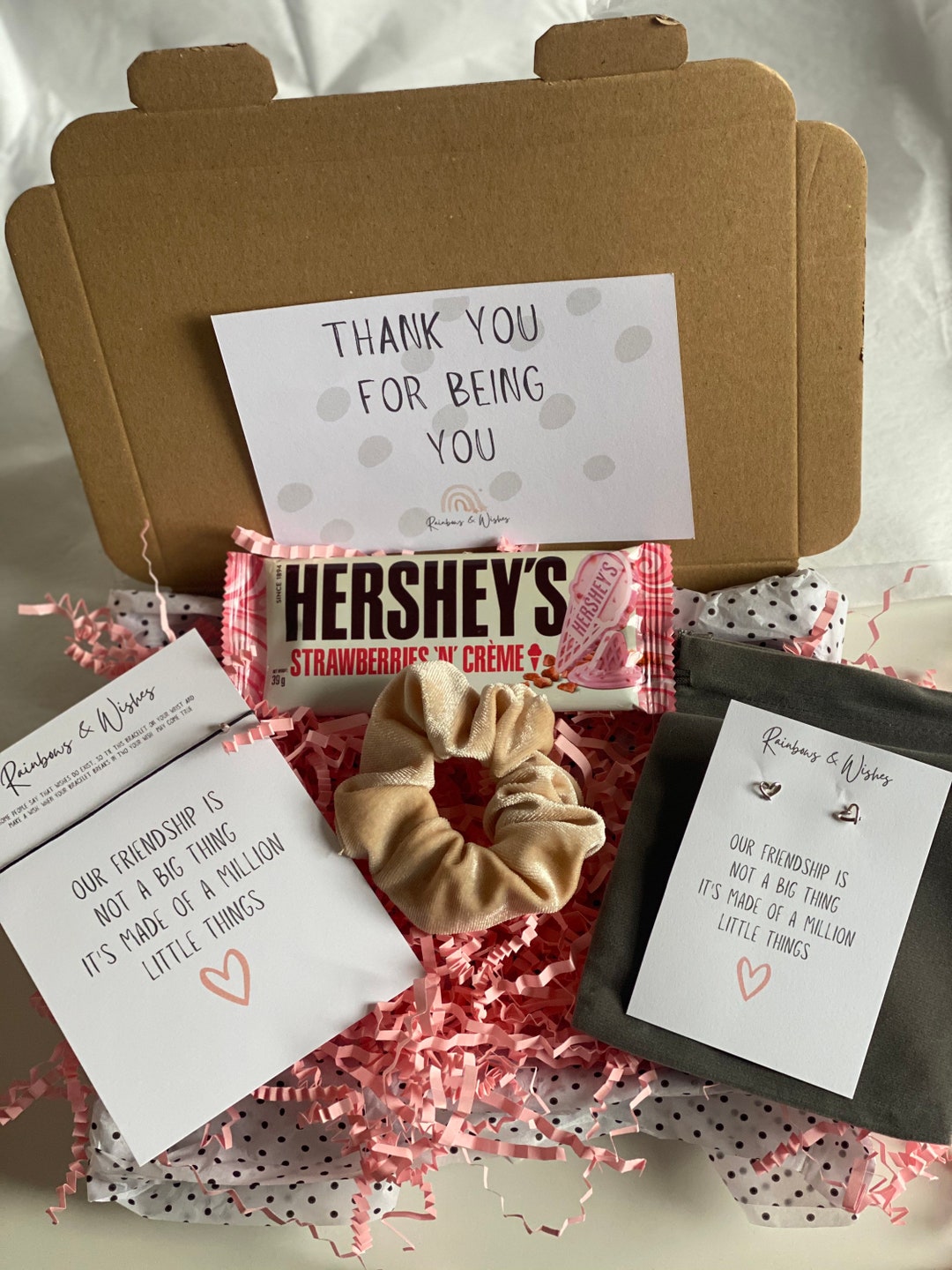 Bestie Letter Box Gift / Friend Ship / Earrings / Wish - Etsy