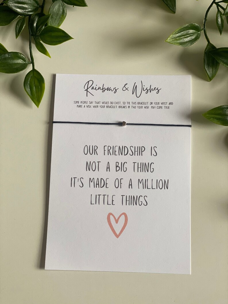 Friendship Wish String Bracelet / Gift - Etsy