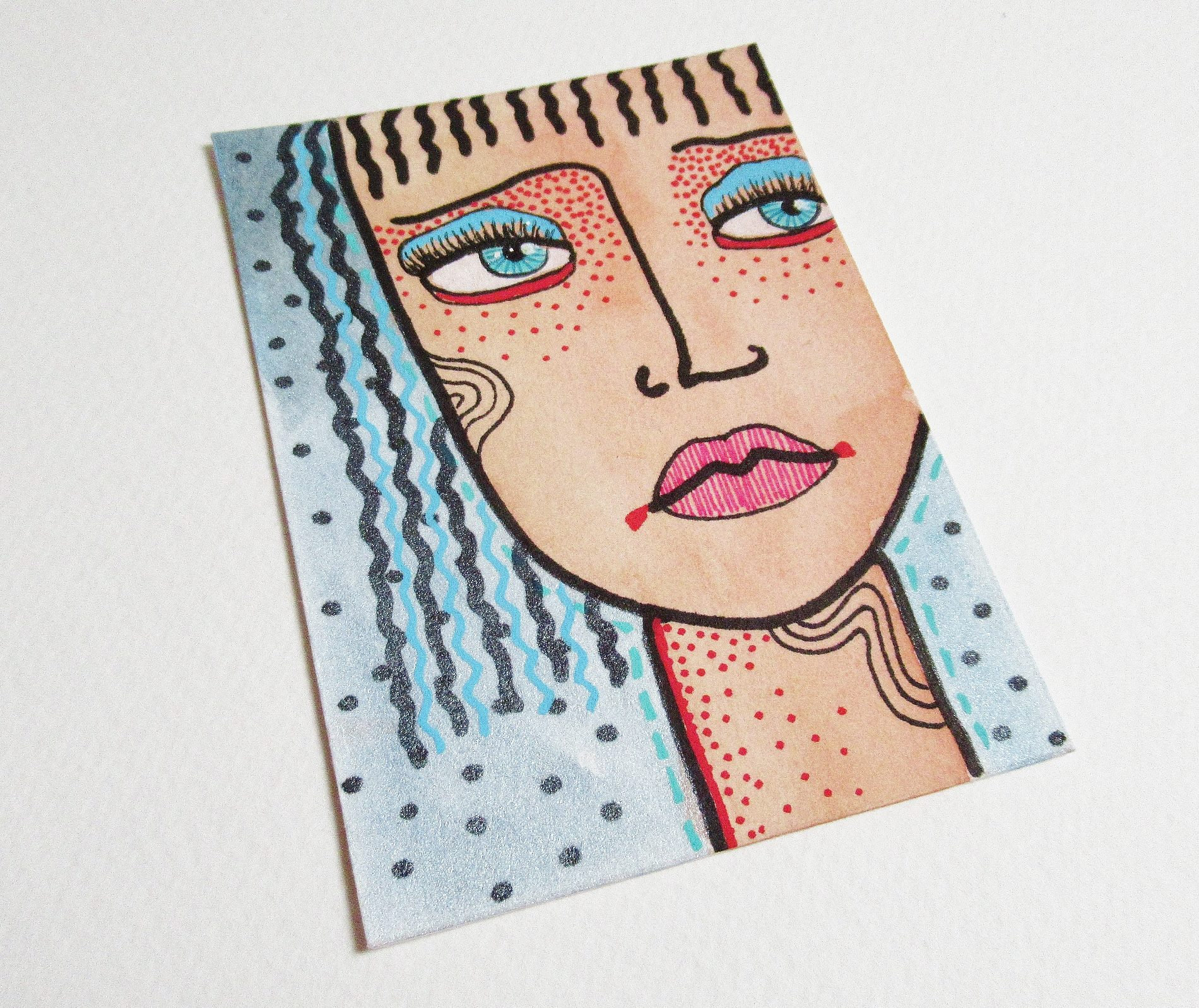 Miniature Portrait Art Original Female Watercolour Painting - Etsy