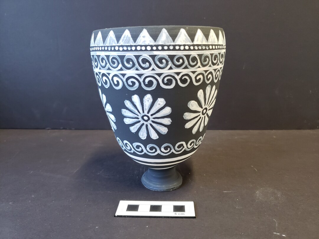 Nuzi Ware Daisy and Wave Goblet - Etsy