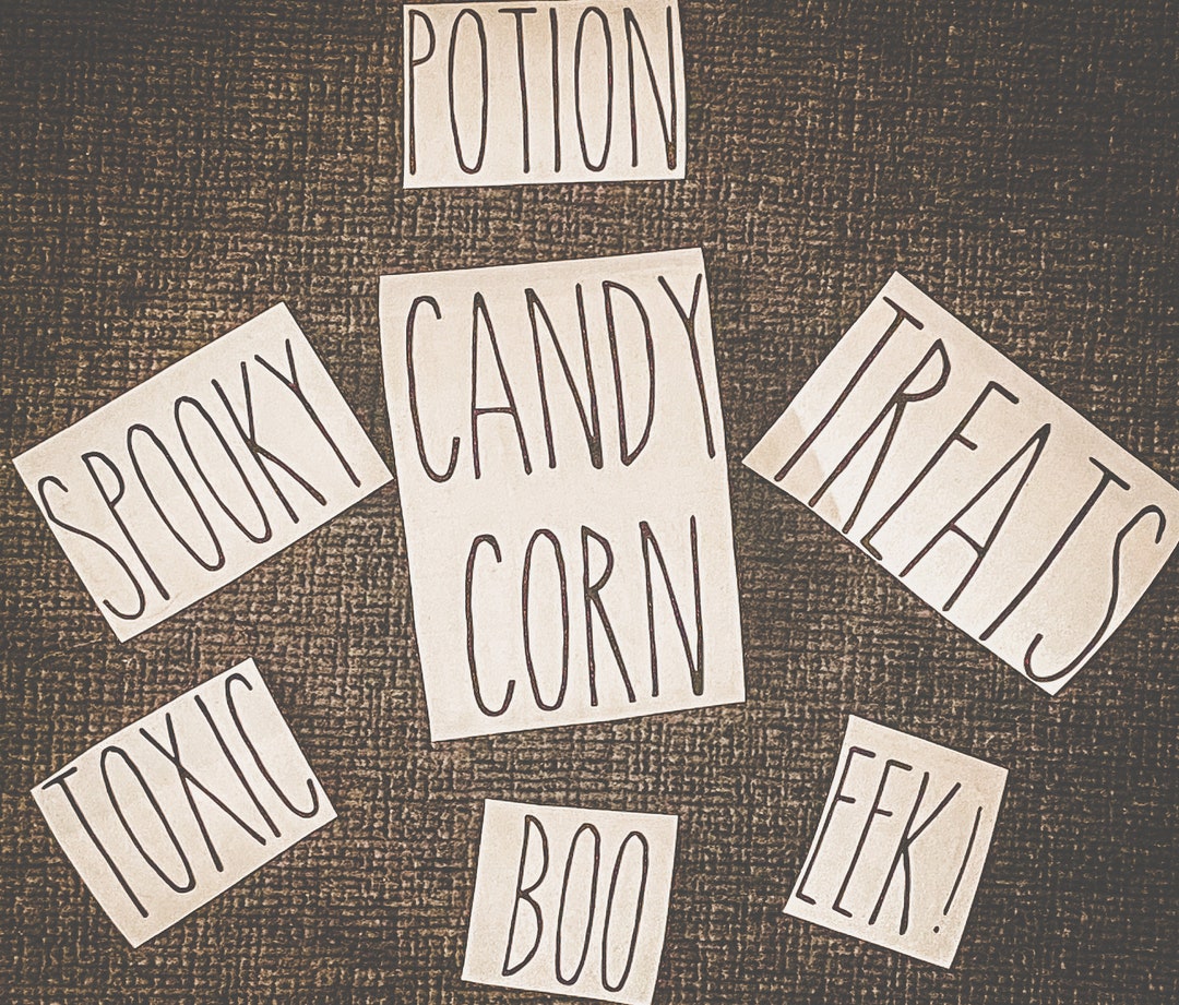 Rae Dunn Inspired Halloween Themed DIY Decal Set - BUNDLE - Etsy