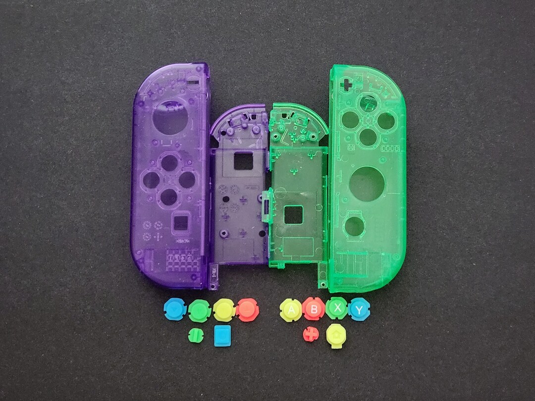 Purple Green Color Buttons Joycon Housing Shells for Nintendo - Etsy