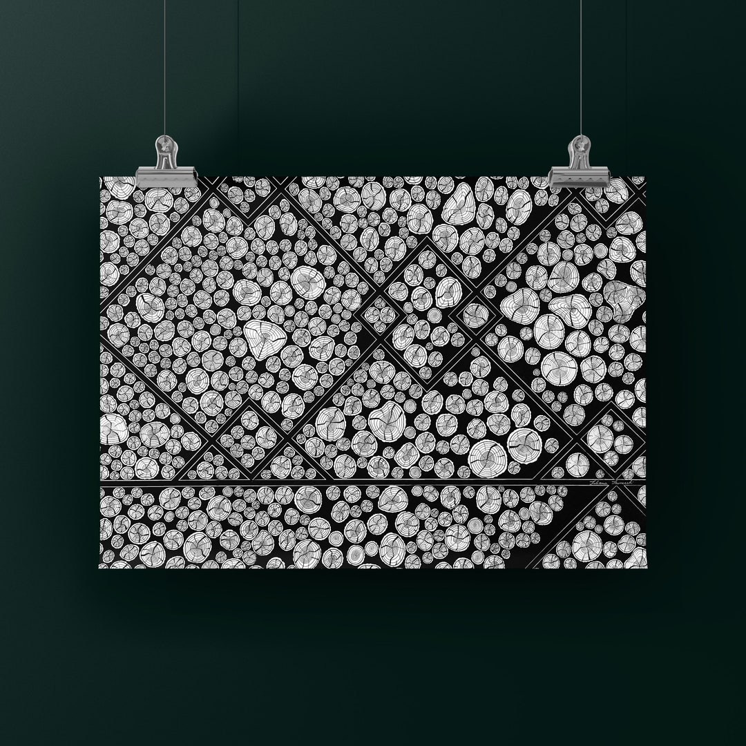 ORIGINAL Timber Drawing - Etsy