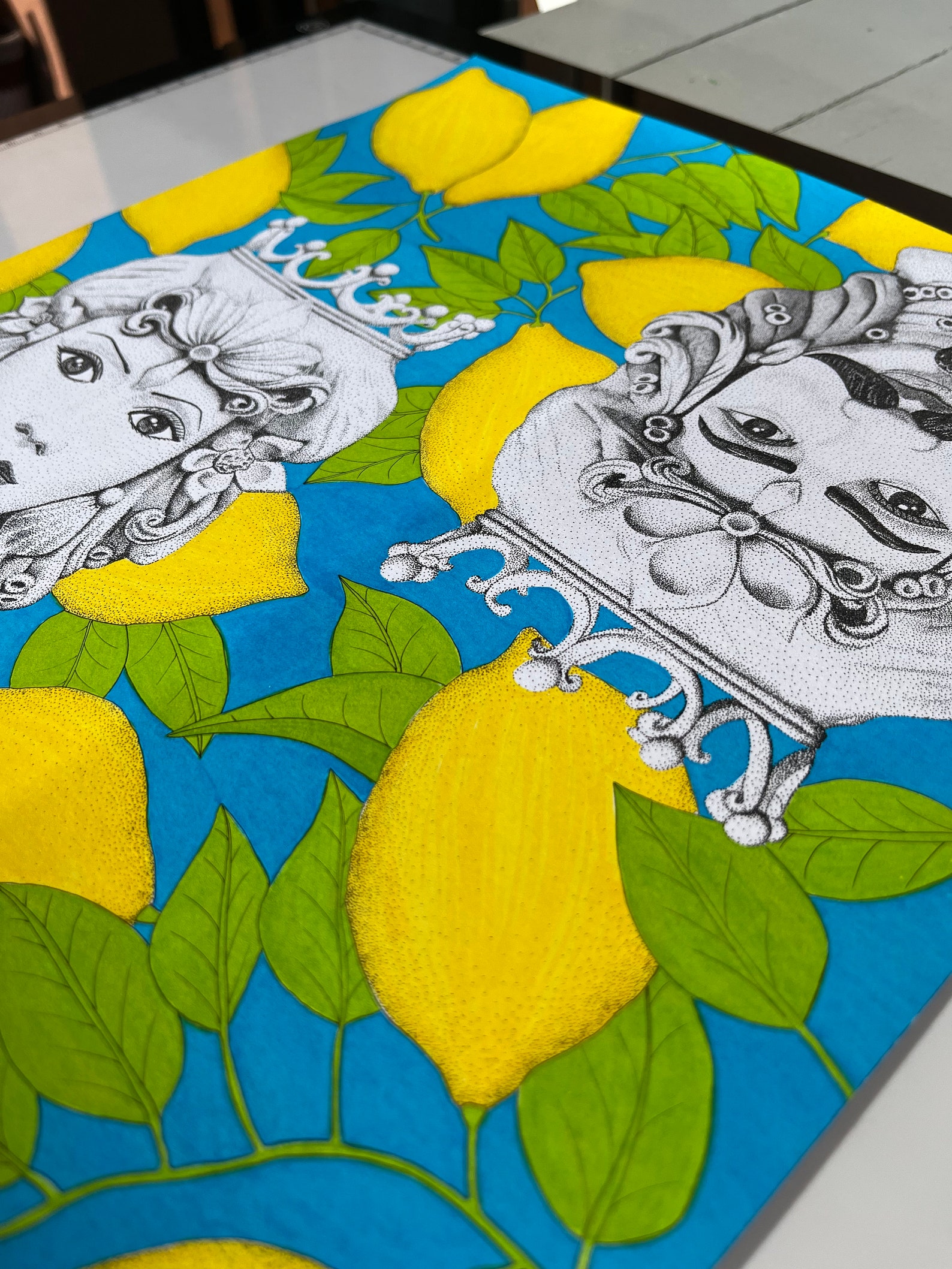 ORIGINAL Testa Di Moro Sicilia Drawing - Etsy