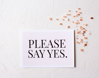 Please Say Yes | Etsy