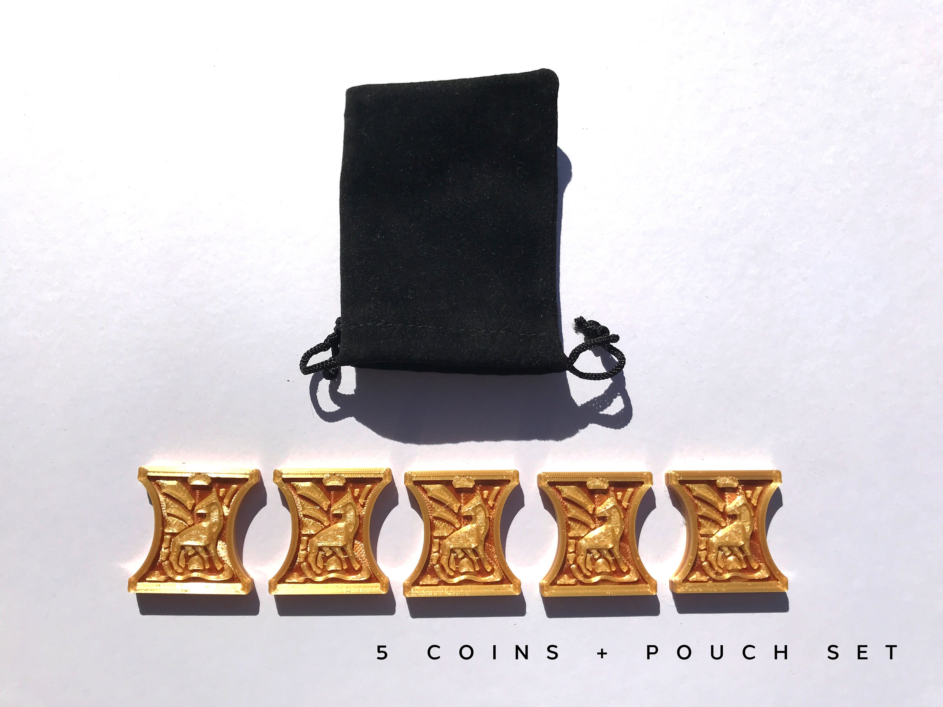 Bag of Dnd Gold RPG Coins 3D Printed Original | Etsy Australia