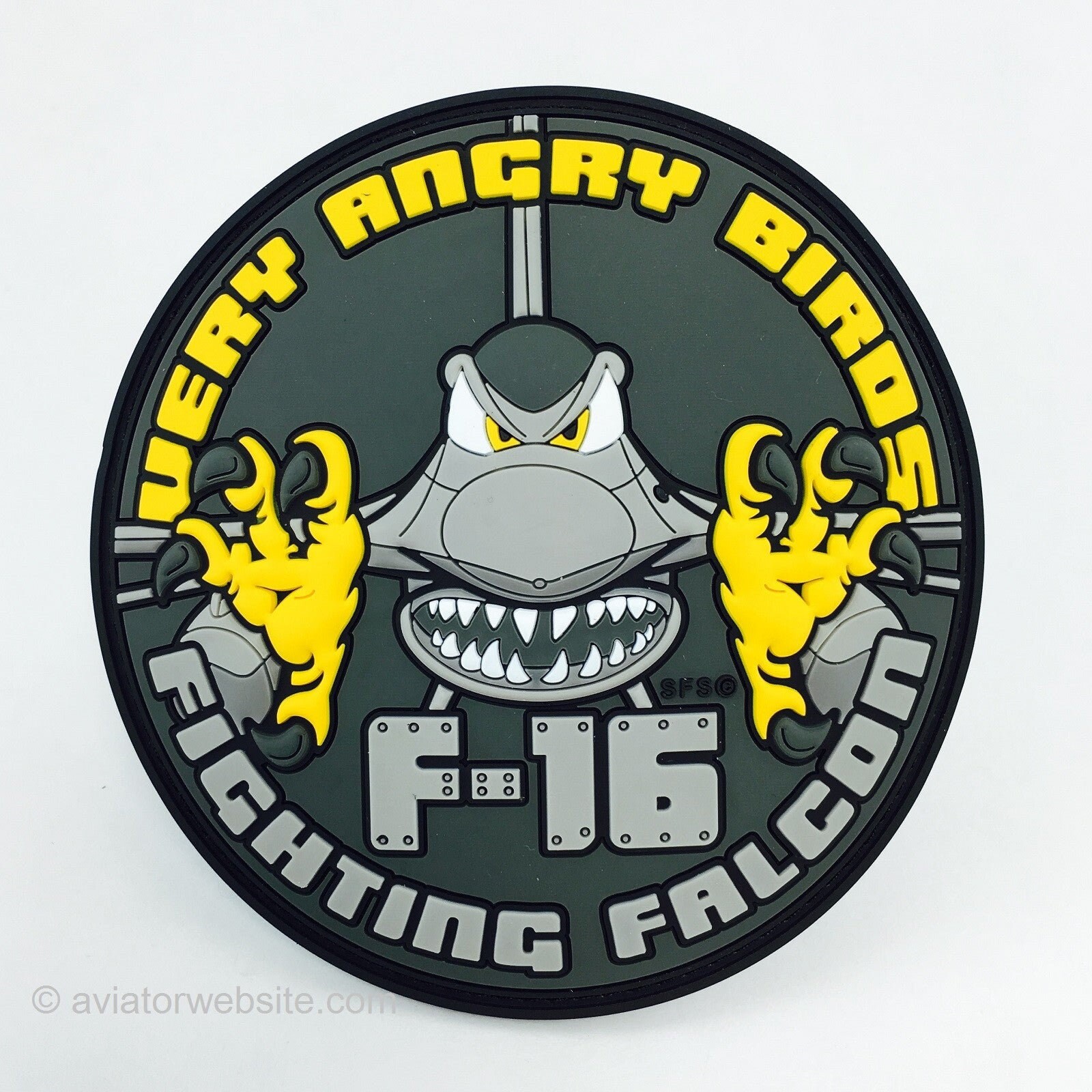 PVC Patch "very Angry Birds" F-16 Falcon - Aviation Patches - Etsy