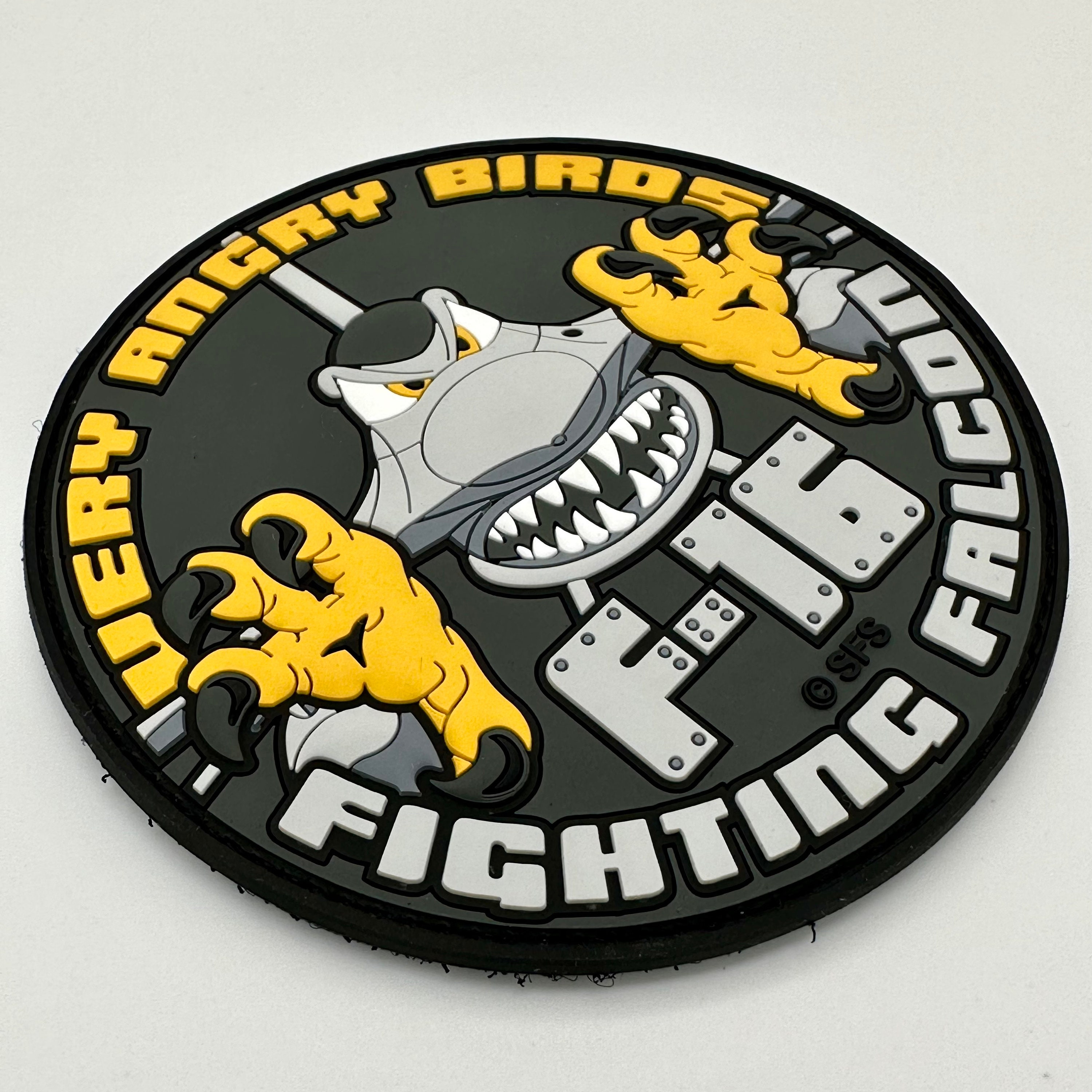 PVC Patch "very Angry Birds" F-16 Falcon - Aviation Patches - Etsy