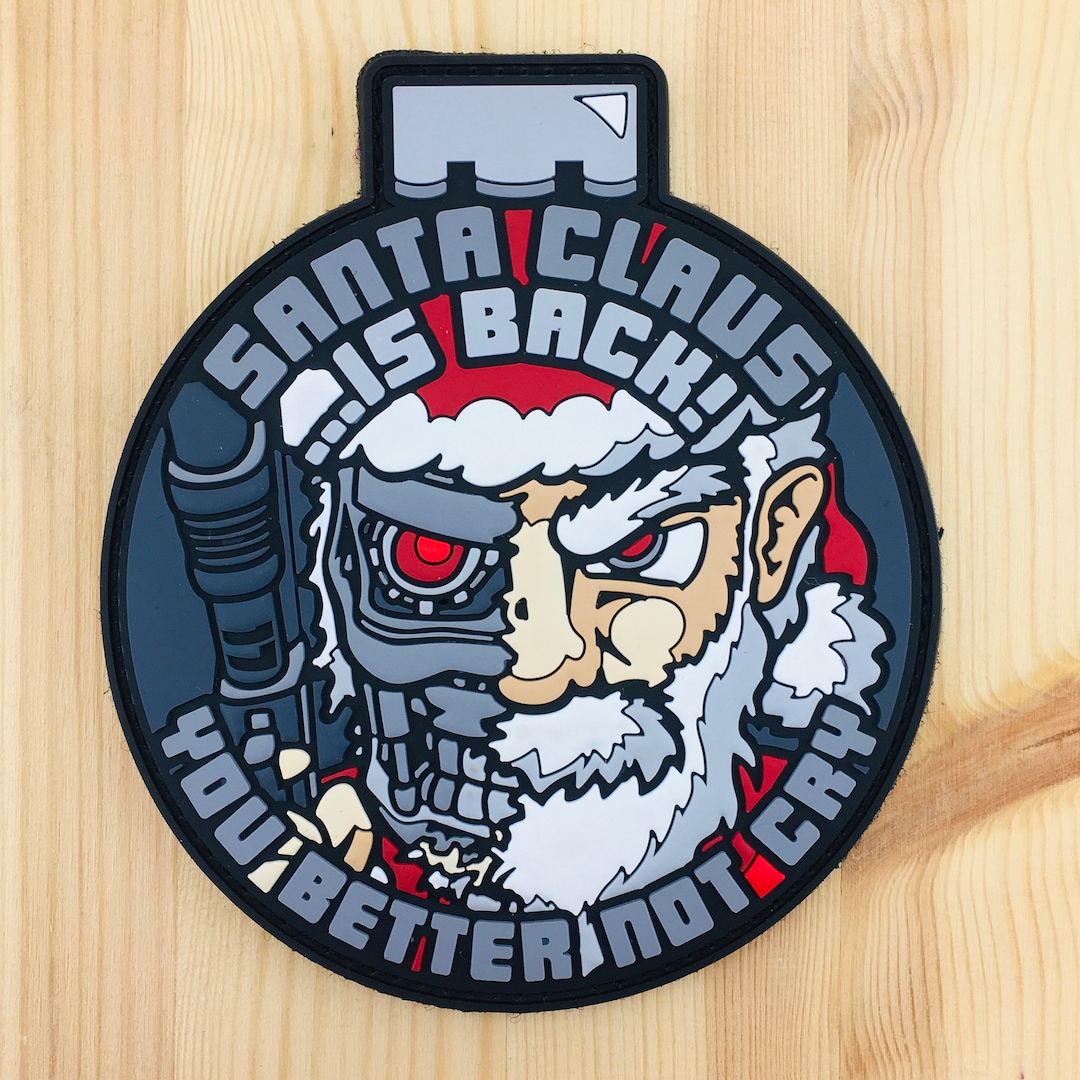 Christmas Tactical Patch santa Claus is Back PVC - Etsy