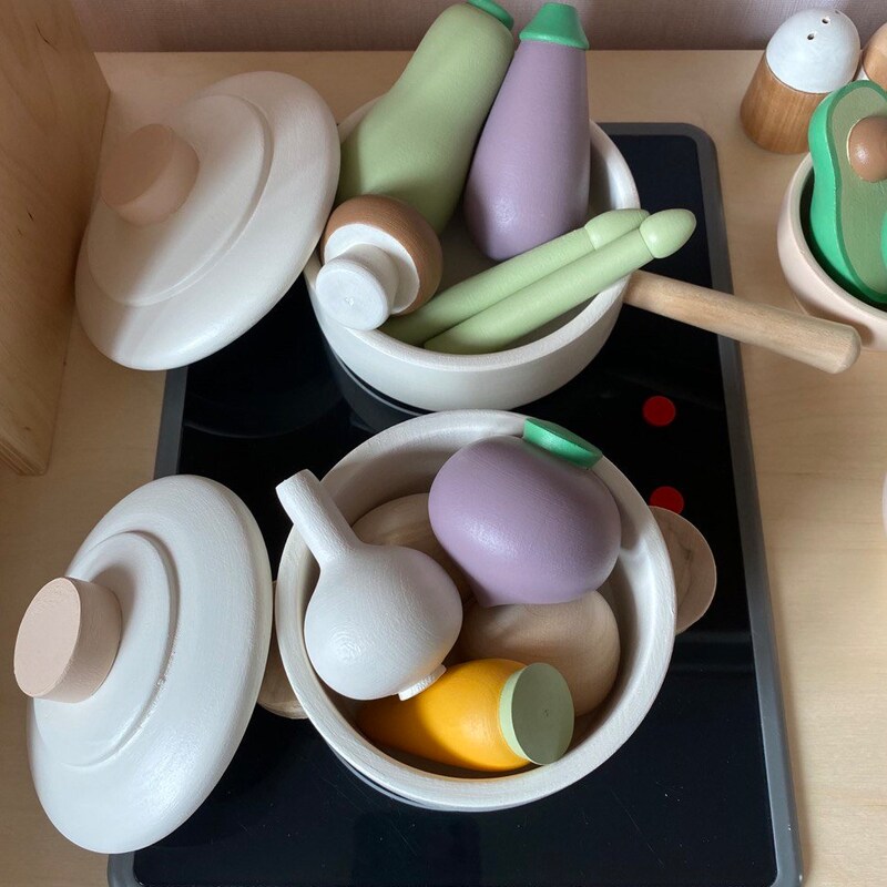Wooden Play Food - Etsy