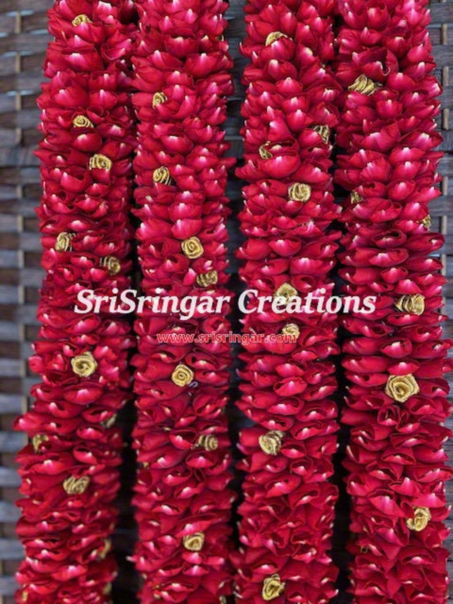 Handmade Rose Petal Varmala – Indian Wedding Garland, Fresh Flowers ...