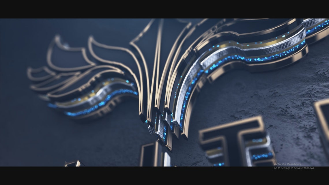 Youtube Intro|3d Logo Animation|text Glow and Glitch at the End ...