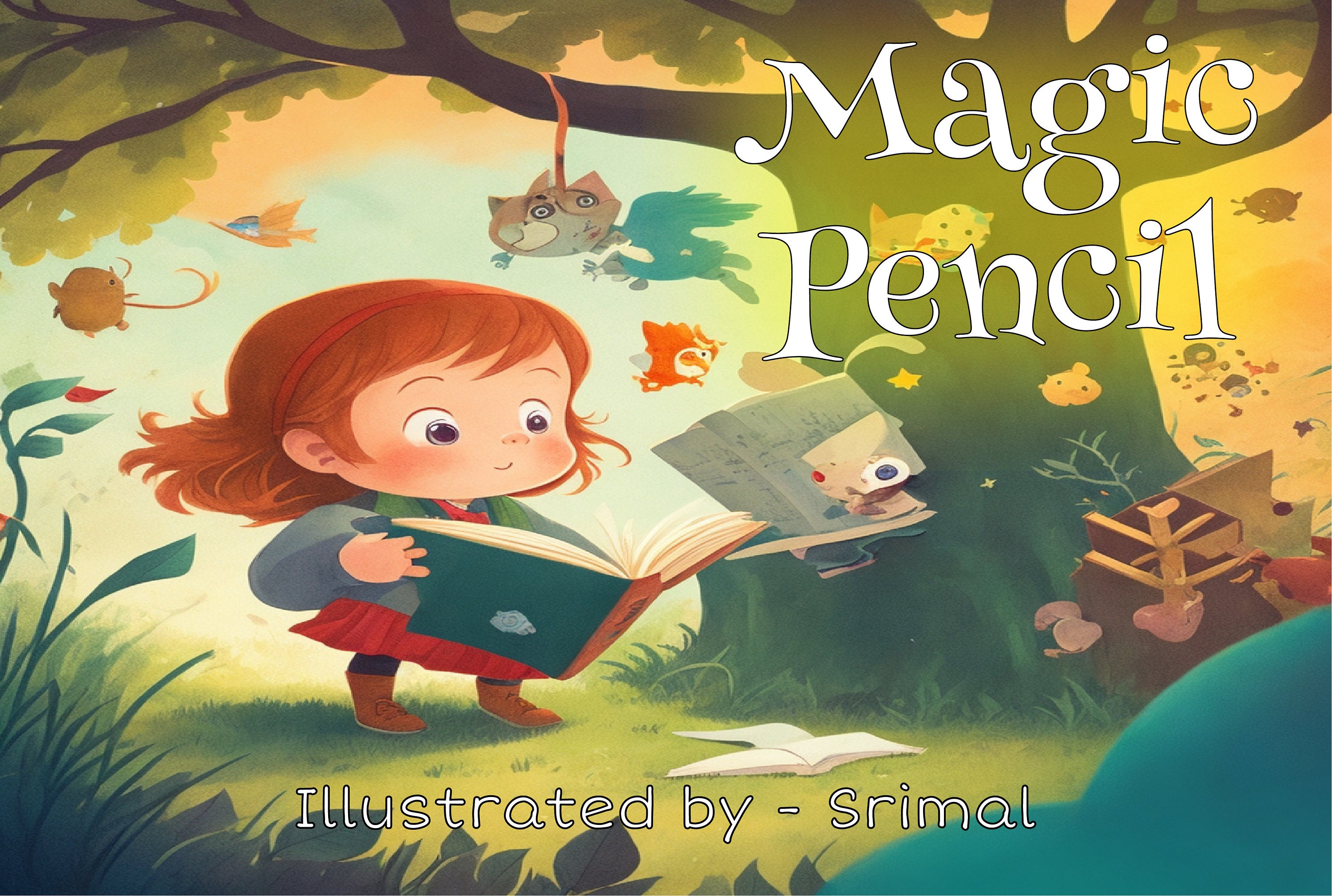 Custom Children's Book Illustration: Cartoon Portrait (digital Art ...