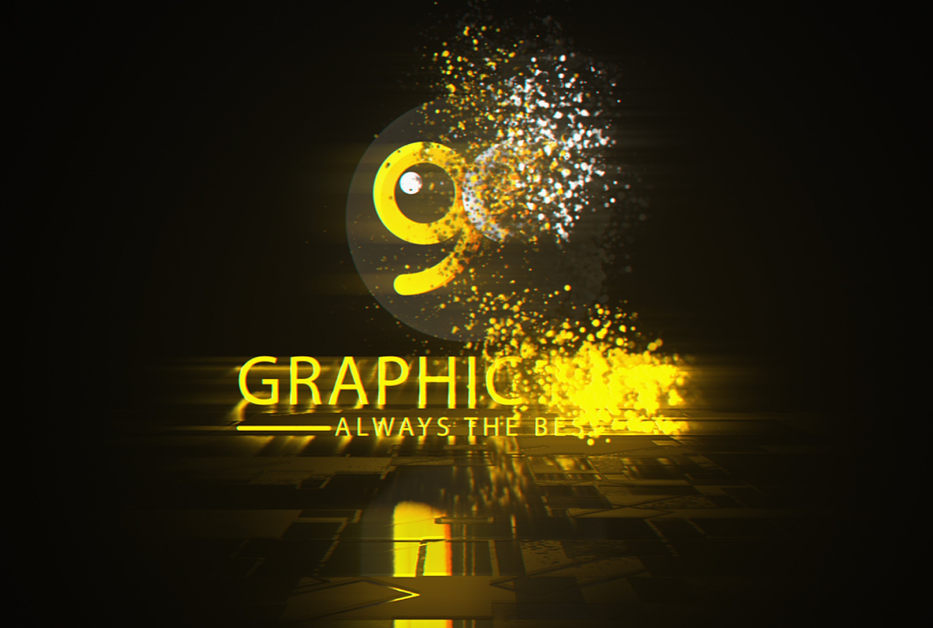 Youtube Intro,3d Logo Animation,text Glow and Glitch at the End ...