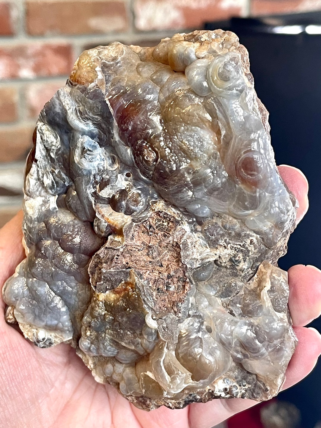 Fire Agate, RARE Botryoidal, Raw, Unpolished. Large Specimen. - Etsy