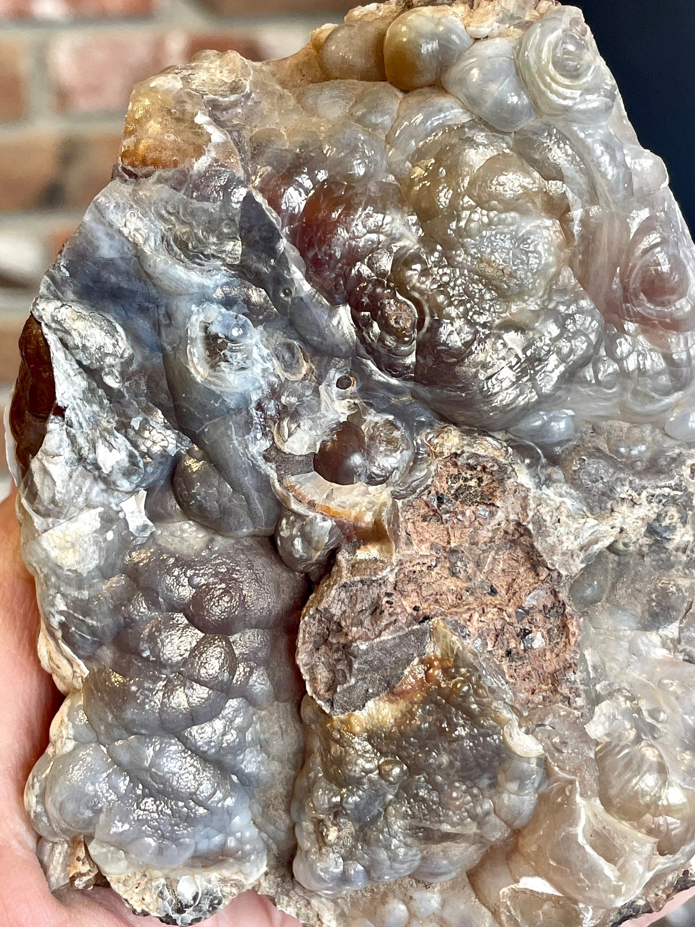 Fire Agate, RARE Botryoidal, Raw, Unpolished. Large Specimen. - Etsy