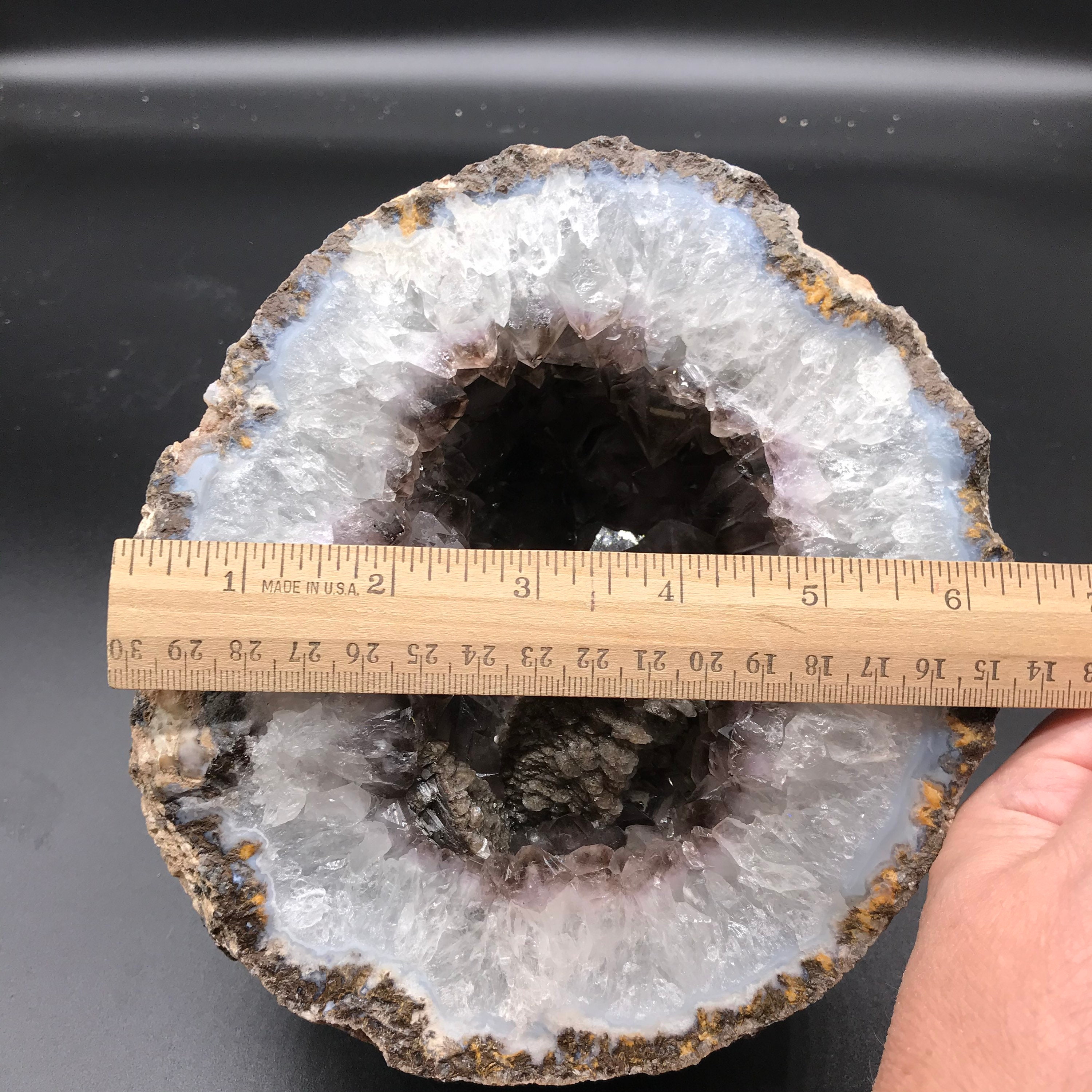 Smoky Quartz Mexican Coconut Geode, Large -VERY RARE - Etsy