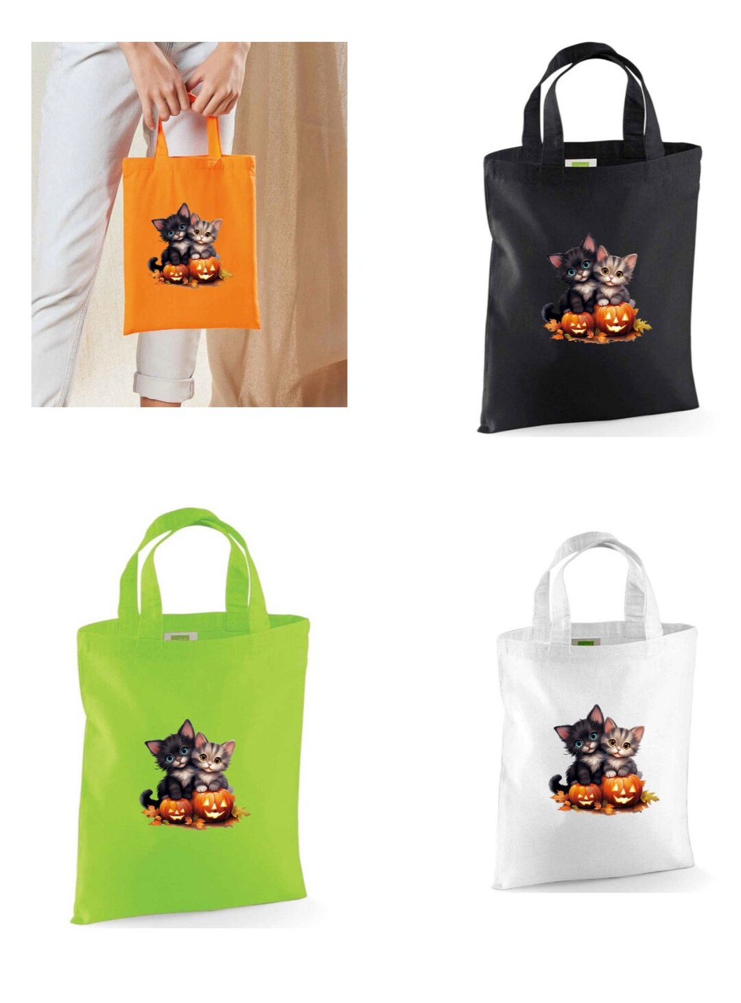 Tote Bag Halloween Noson Calan Gaeaf Bag Siopa Losin Fferins Sweets ...