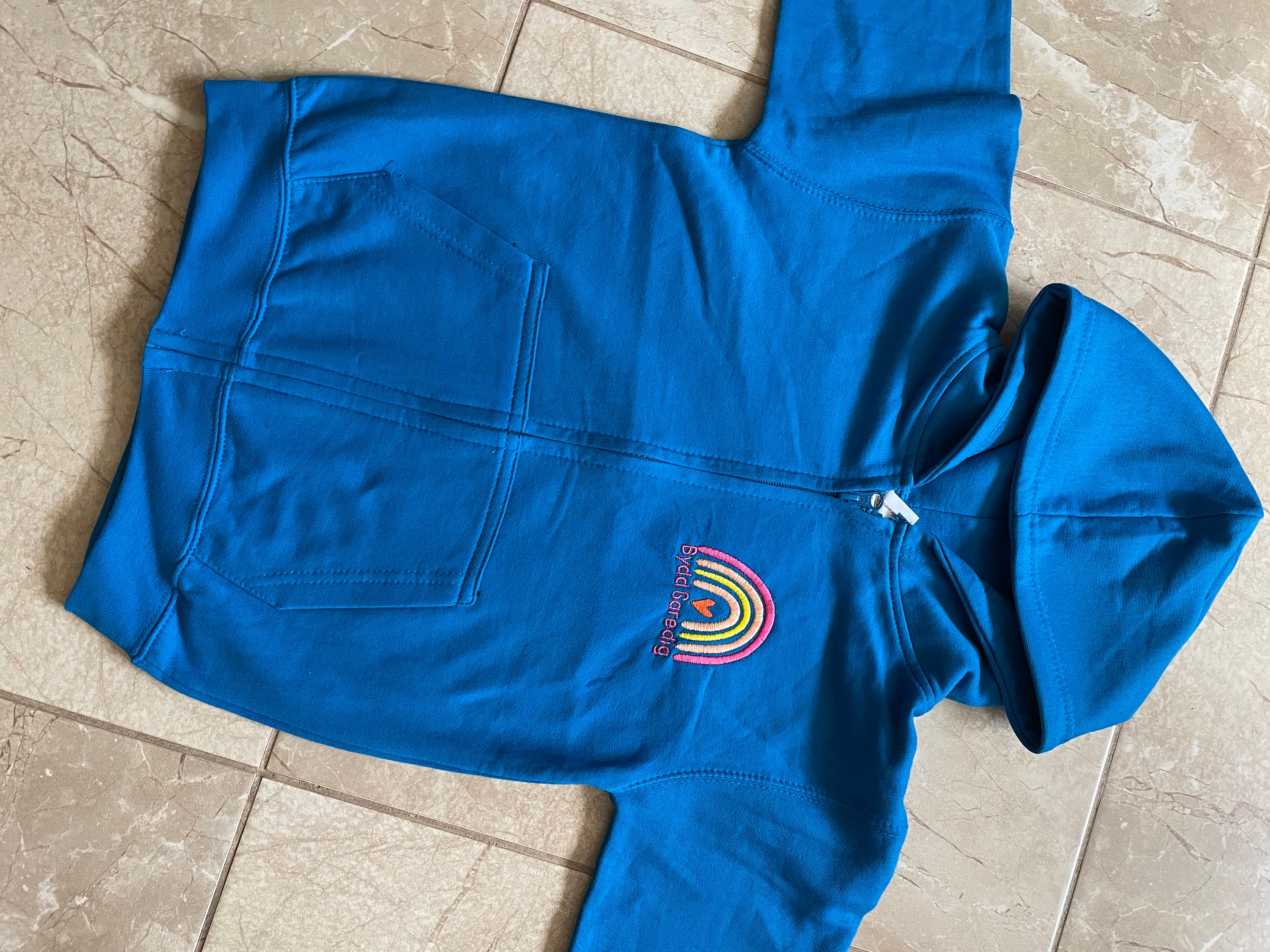 Childrens Zip up Hood Be Kind Bydd Garedig Rainbow Enfys Hwdi - Etsy UK