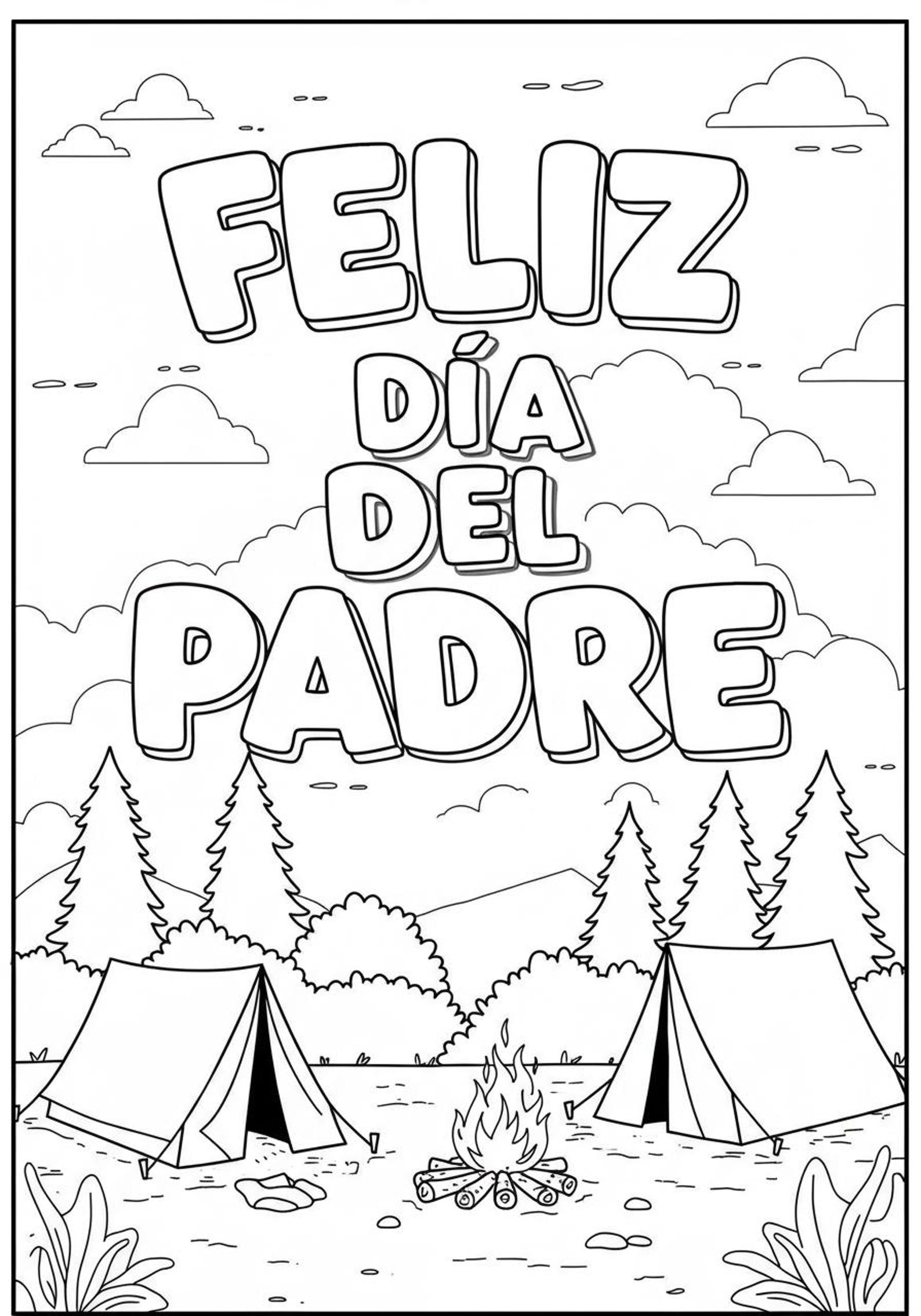 15-spanish Father's Day Coloring Pages|spanish Coloring Sheets| Feliz ...