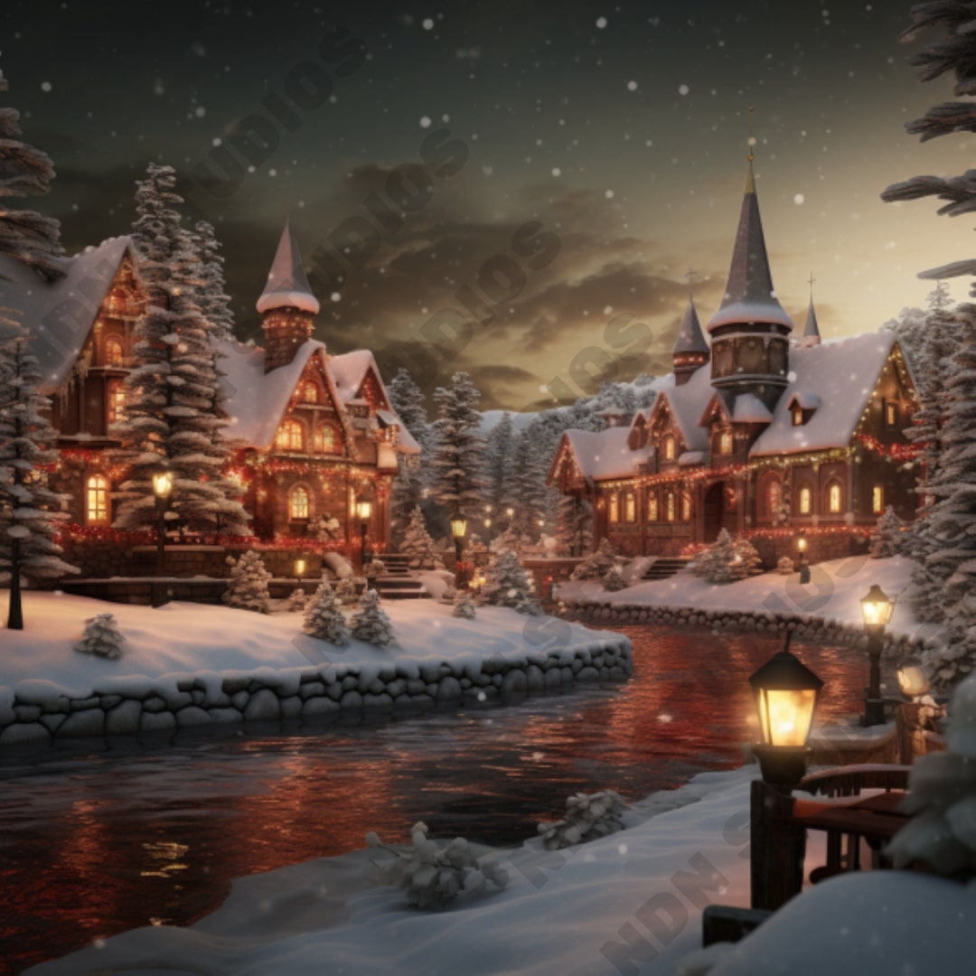 Christmas Winterland, Christmas Land, Christmas Landscape PNG ...
