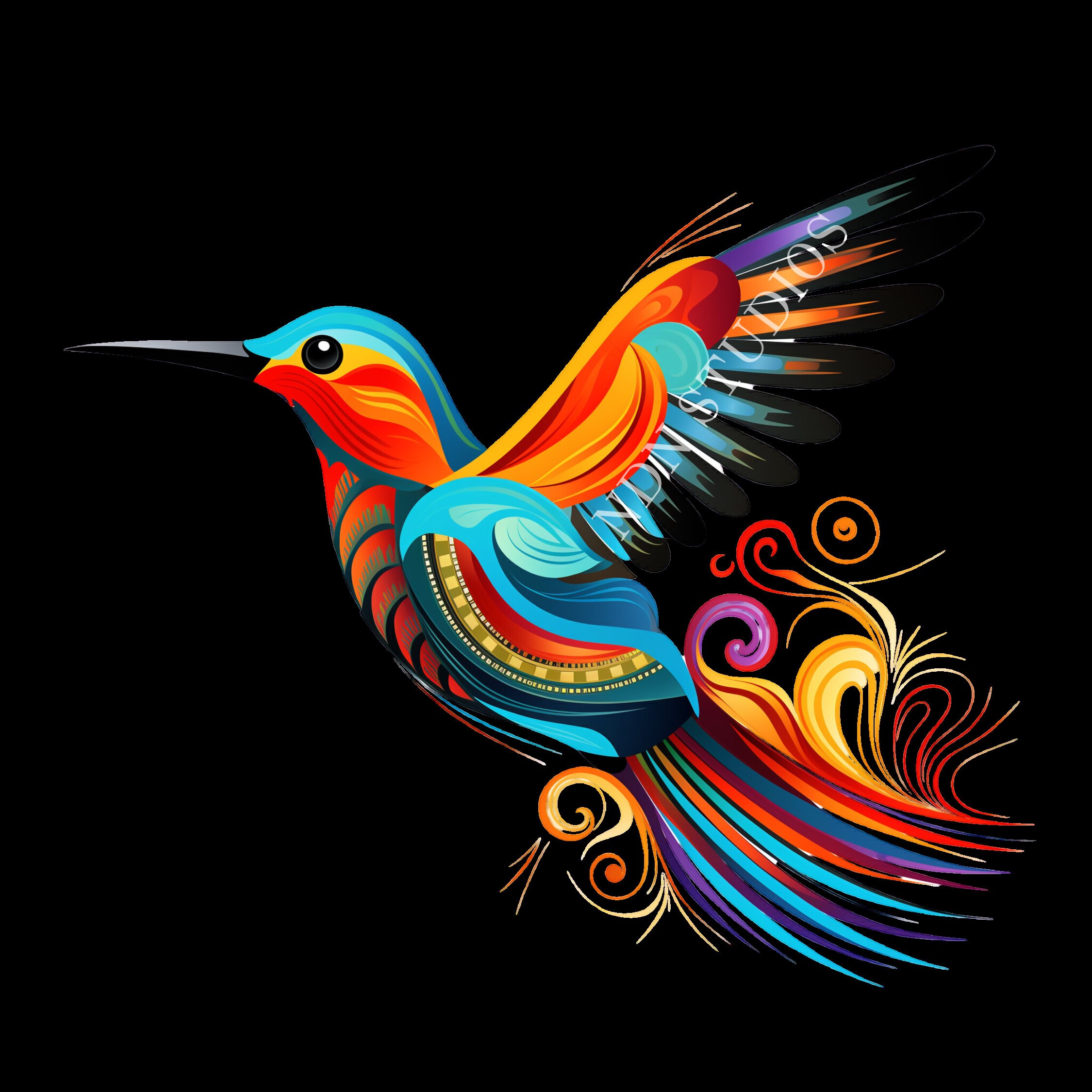 Hummingbird Colorful Bird Colorful Hummingbird Clipart Hummingbird Png ...