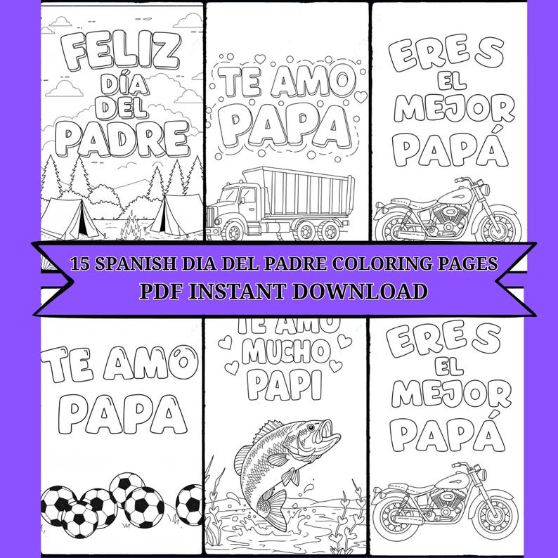 15-spanish Father's Day Coloring Pages|spanish Coloring Sheets| Feliz ...