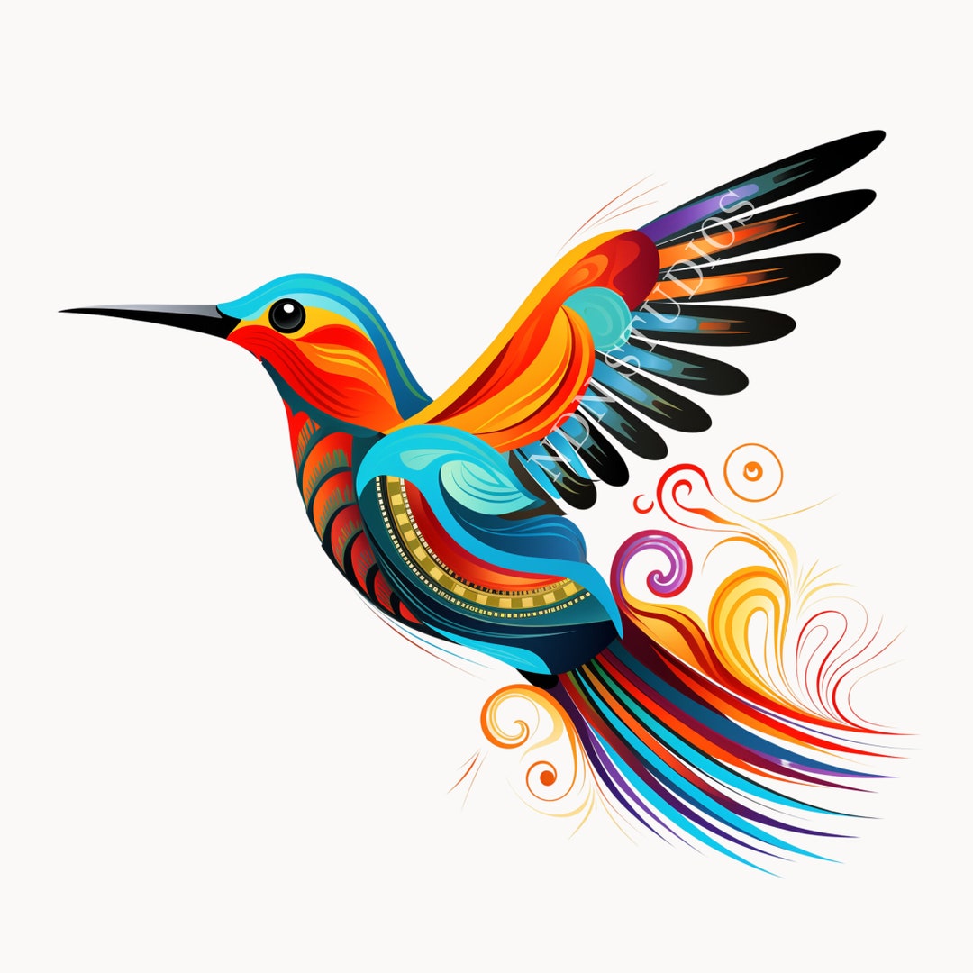 Hummingbird Colorful Bird Colorful Hummingbird Clipart Hummingbird Png ...
