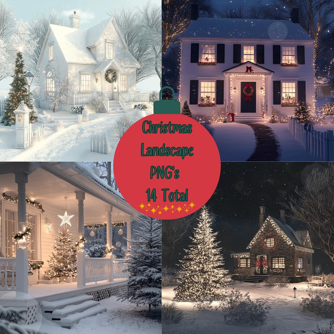PNG'S Christmas Variation, Shabby Chic, Traditional Winter Home ...