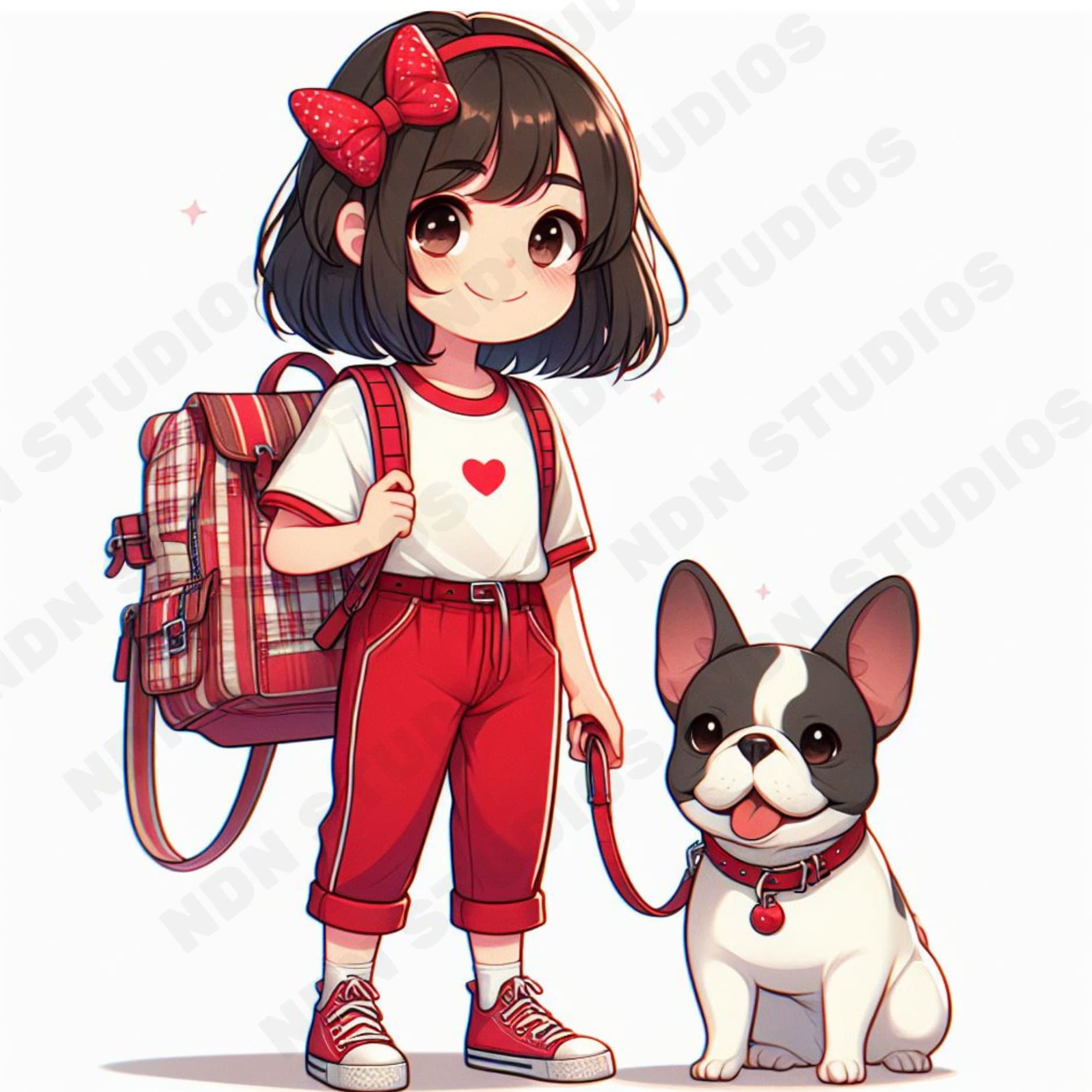 Anime Girls With Dogs Clipart PNG Anime Little Girls With Dogs Cute ...