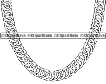 Gold Chain Svg | Etsy